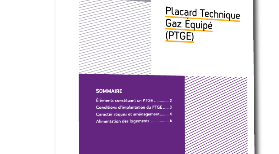 Placard Technique Gaz Équipé (PTGE) | GRDF Cegibat